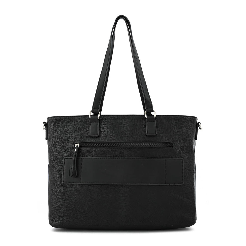 Cartera Dos Asas Porta Laptop Gallet Negro – Amphora Peru